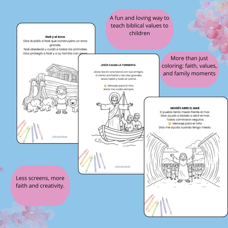 Bible Coloring Book for Kids PDF | Christian Coloring Pages | Simple ...