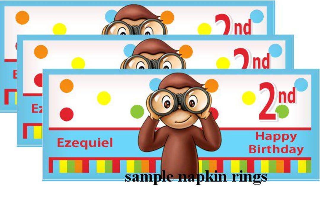 Are You a Little Curious DIY Curious George Theme Napkin Rings Are a ...