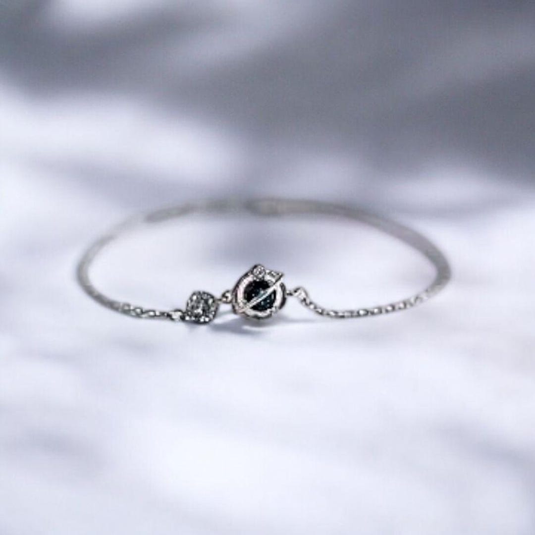 Sterling Silver Universe Bracelet - Galaxy Celestial Jewelry ...