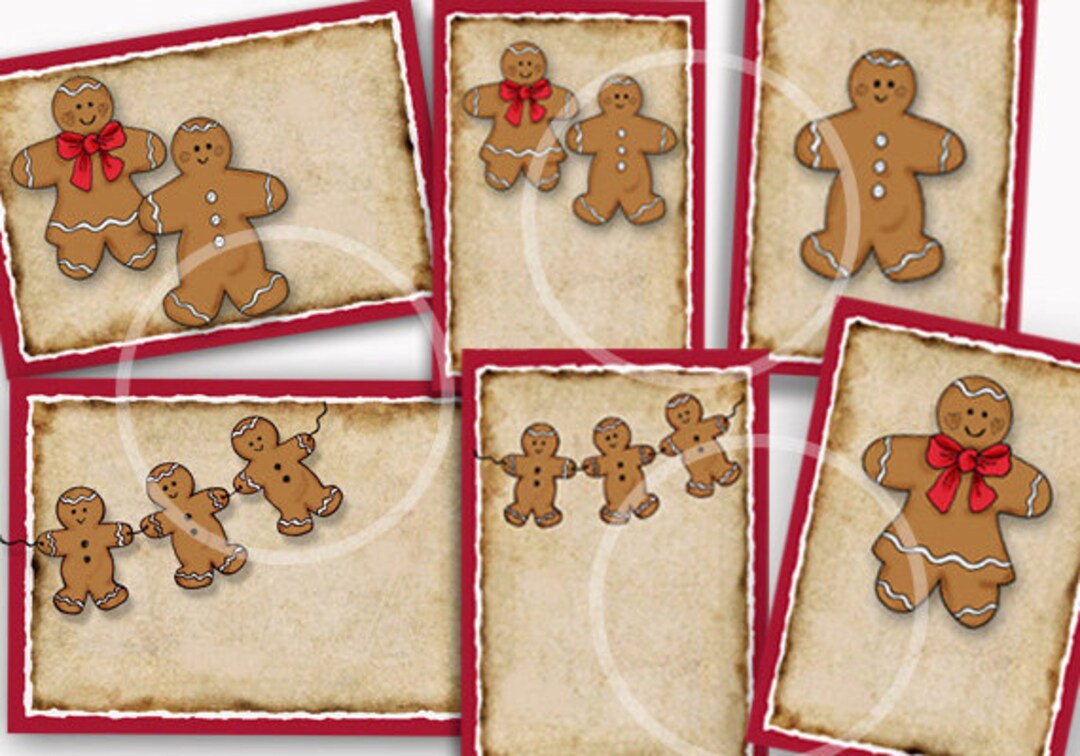 Gingerbread Gift Tags, Gingerbread Labels, Gingerbread Men, Gingerbread ...