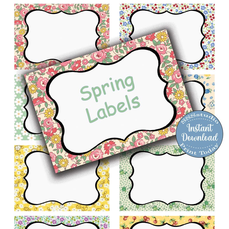 Flower Name Tags - Etsy