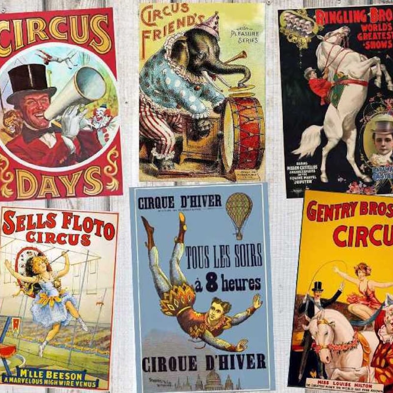 Circus Poster - Etsy