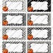 Thanksgiving Name Tags, Digital Pumpkin Labels, Fall Place Cards ...