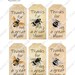 Mothers Day 'bee' Tags Digital Download Printable - Etsy