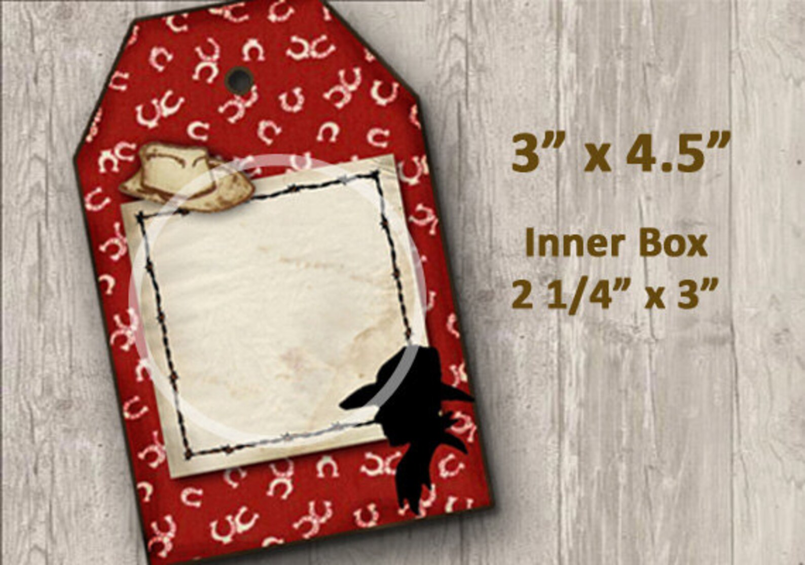 Western Digital Tags, Cowboy Hat, Printable Country Gift Tags, Editable ...