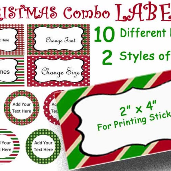 Christmas Name Tag - Etsy