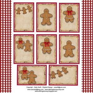 Gingerbread Gift Tags, Gingerbread Labels, Gingerbread Men, Gingerbread ...