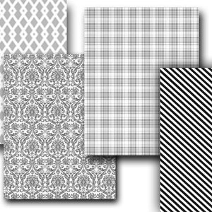 Grey Digital Scrapbook Paper Printable Scrapbook Paper Grey | Etsy