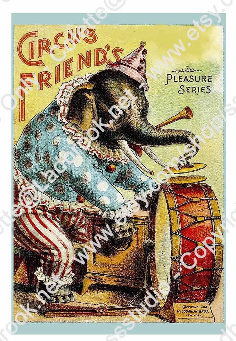 10 Very Large Vintage Circus Posters Digital Files Showman | Etsy UK