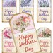Mothers Day Tags Digital, Lavender & Roses Printable Gift Tags, Craft ...