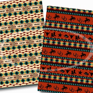 Western Paper Pack, Digital Scrapbook Paper Download, Custom Designed ...