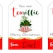 Christmas Tea-riffic Gift Tags, Tea Cup Tags, Digital Party Favor ...