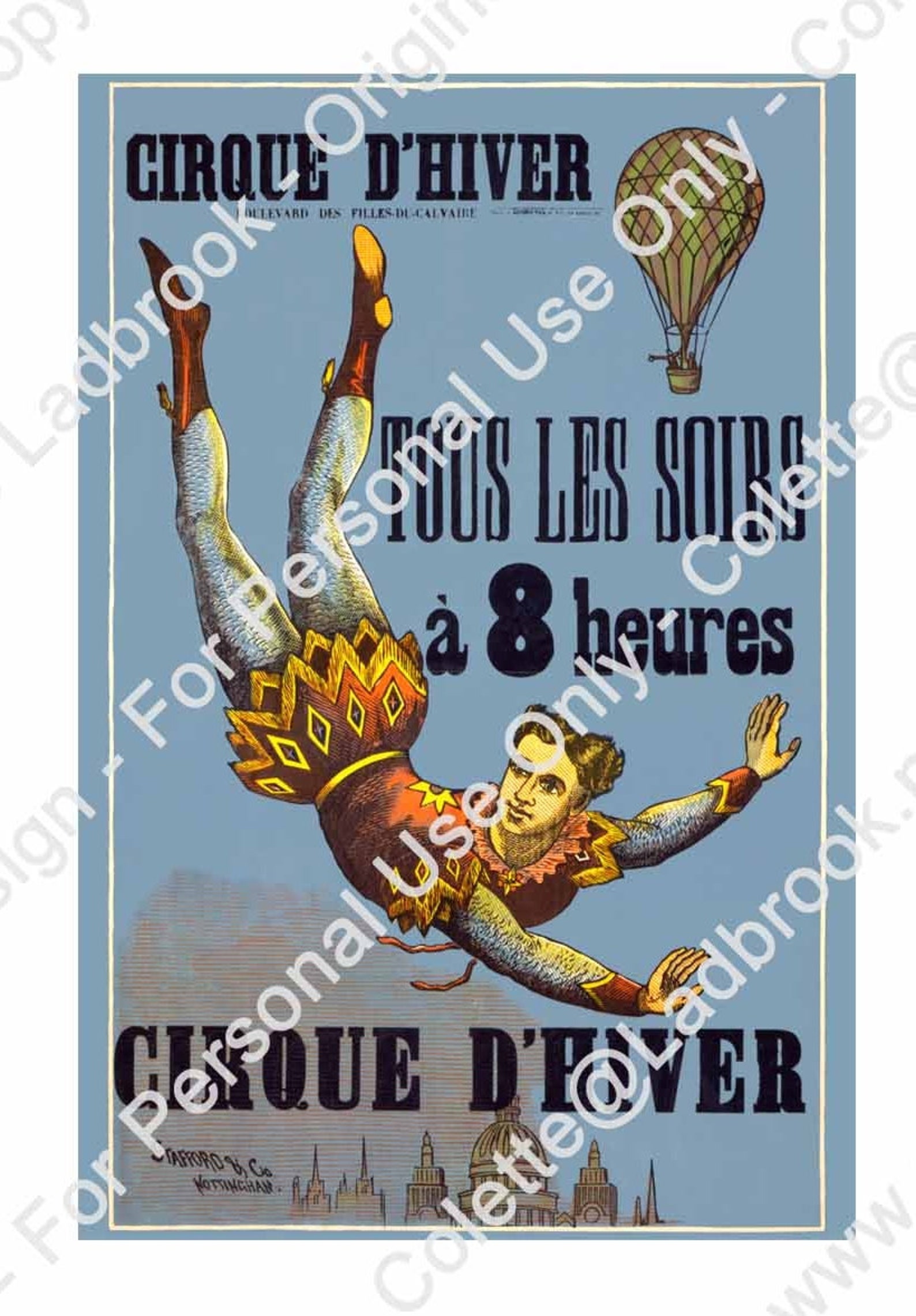 10 Very Large Vintage Circus Posters, Digital Files, Showman, Party or ...