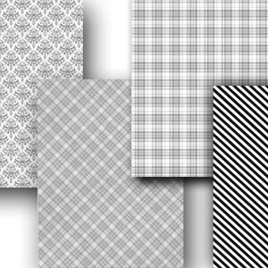 Grey Digital Scrapbook Paper Printable Scrapbook Paper Grey | Etsy
