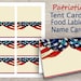 Patriotic Name Tags & Place Cards, Editable, Printable, Instant ...