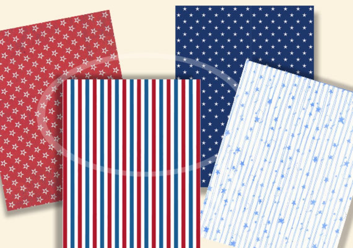 American Scrapbook Paper USA Scrapbook Clip Art 4th July - Etsy New Zealand