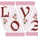 Valentine LOVE Banner Instant Download Vintage, Valentine Printable ...