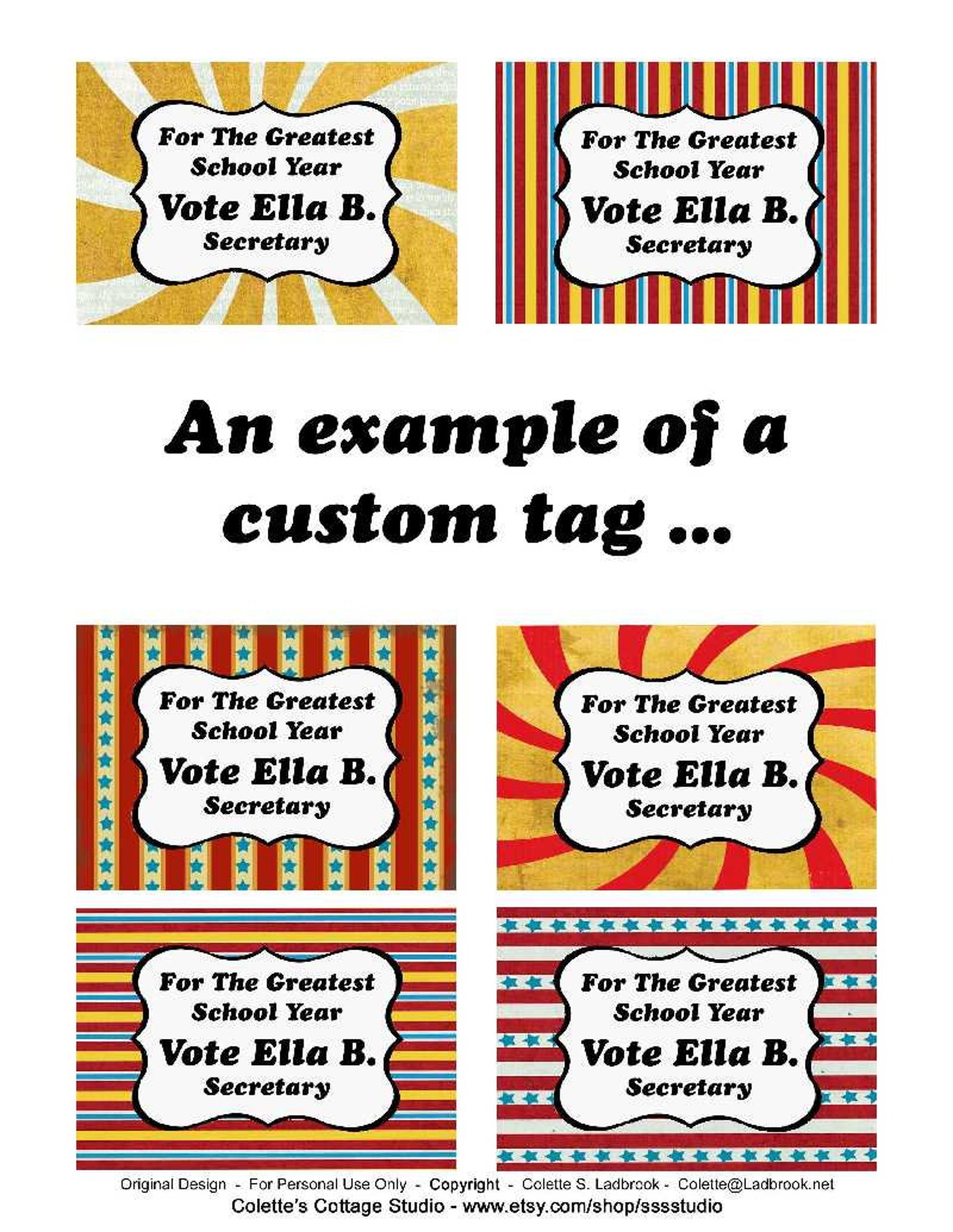 Circus Labels Digital Food Labels Carnival Party Labels - Etsy