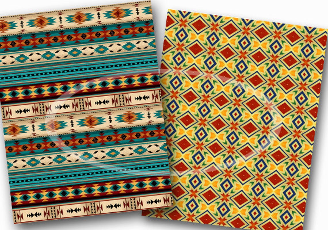 Western Paper Pack, Digital Scrapbook Paper Download, Custom Designed ...