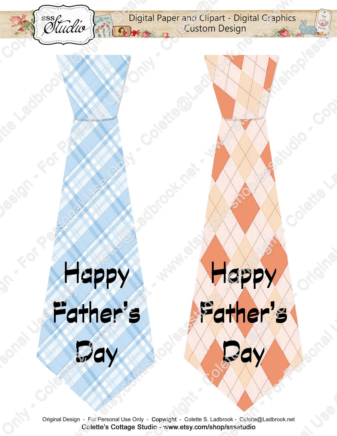 Large & Small Father's Day Gift Tags Digital Download - Etsy