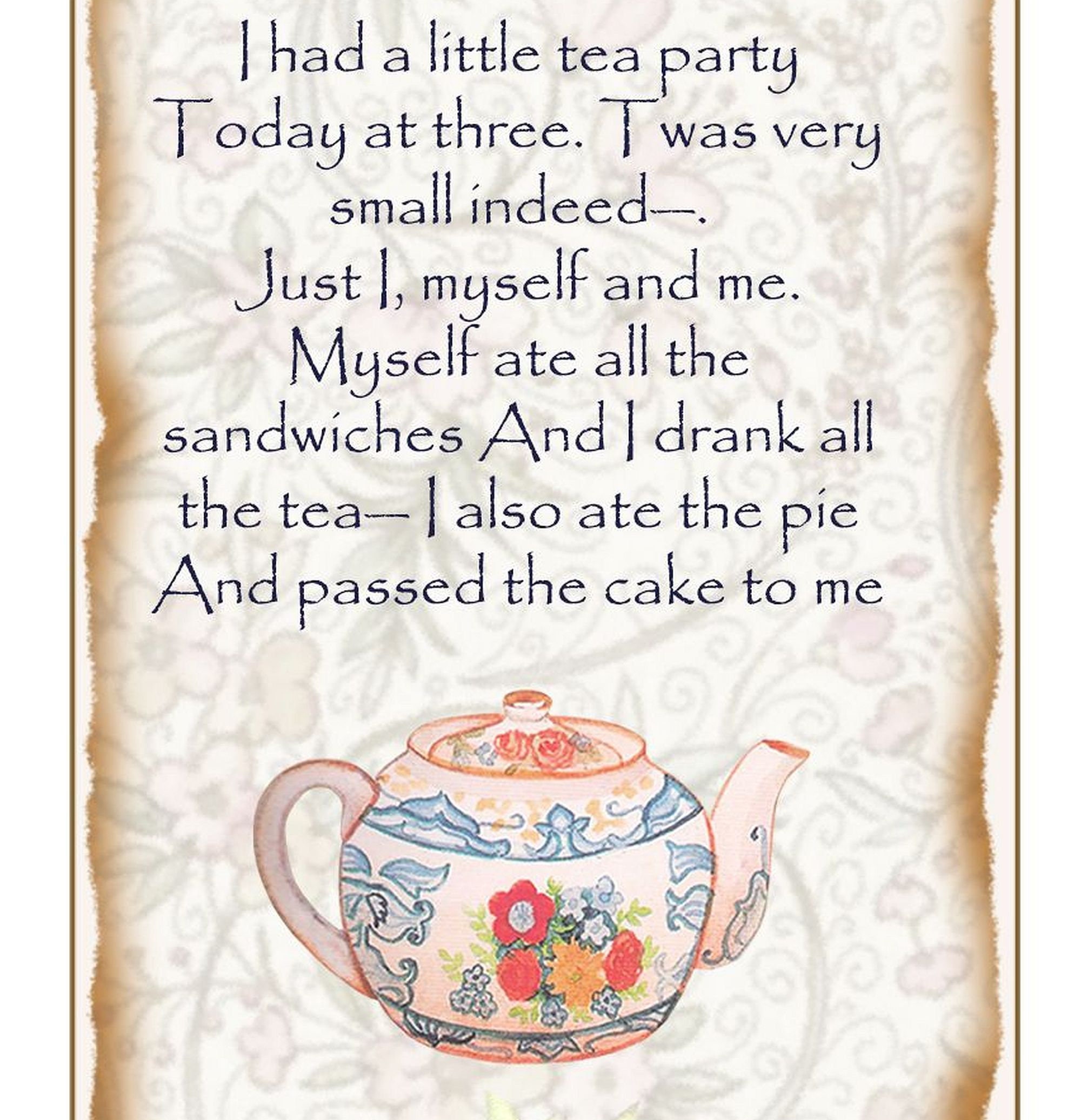 Verses For Tea Parties