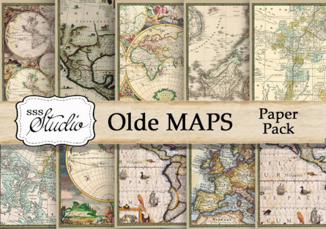 Olde Maps, Vintage Maps, Old World Maps, Digital Antique Maps ...