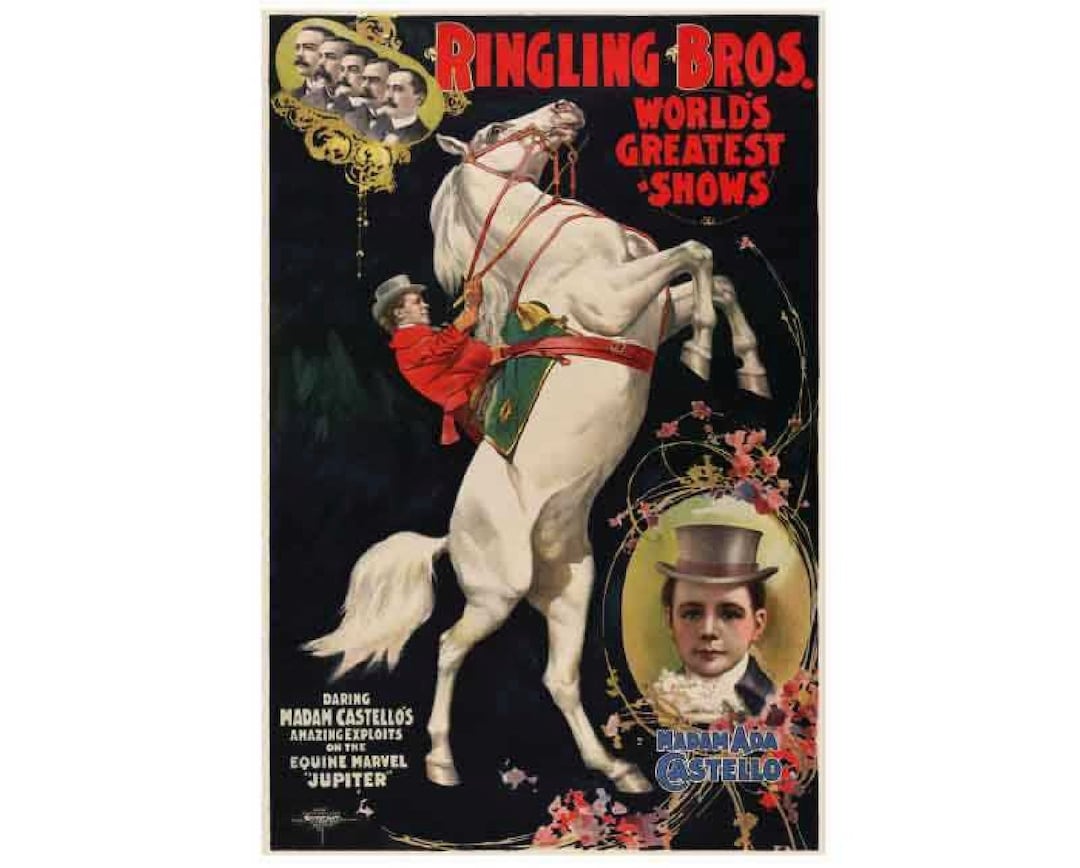 Digital Very Large Vintage Circus Poster, Poster up to 4 Ft X 6 Ft ...