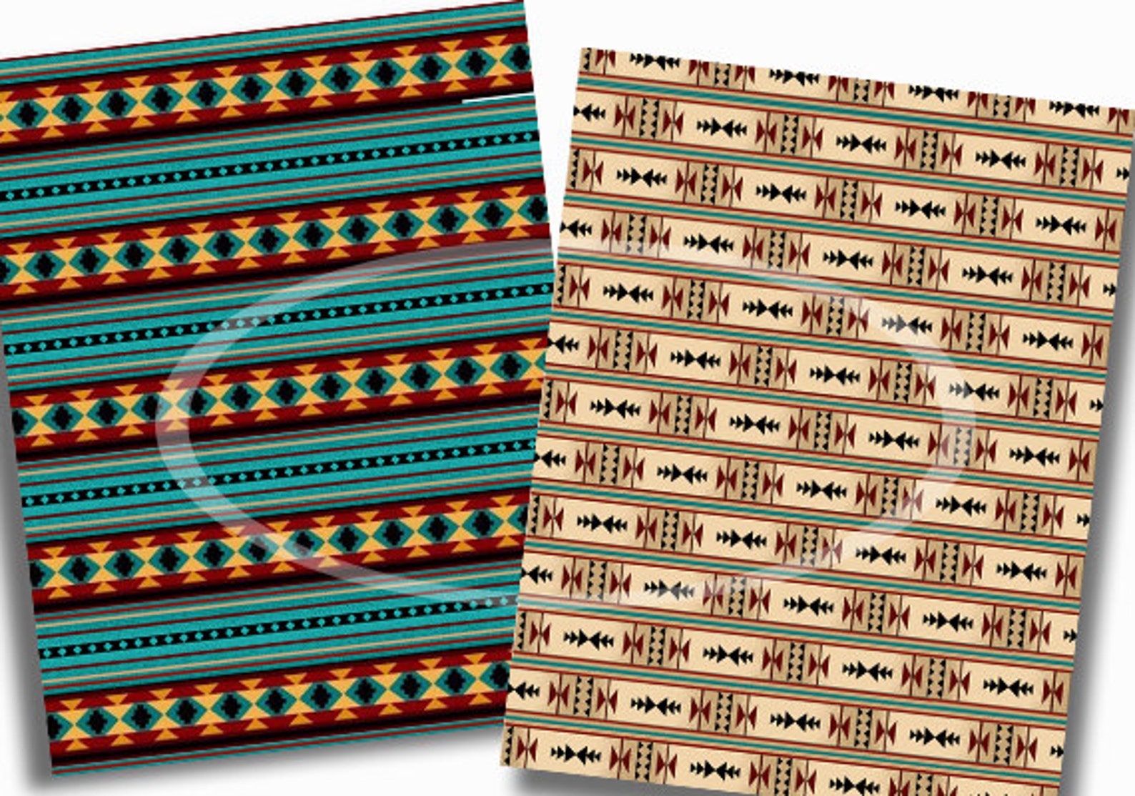 Western Paper Pack, Digital Scrapbook Paper Download, Custom Designed ...