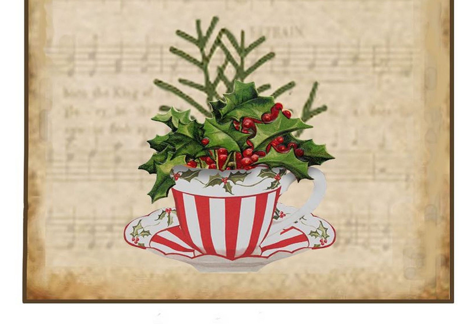 Christmas Tea Tags, Printable Gift Tags, Digital Download, Holiday Tea ...