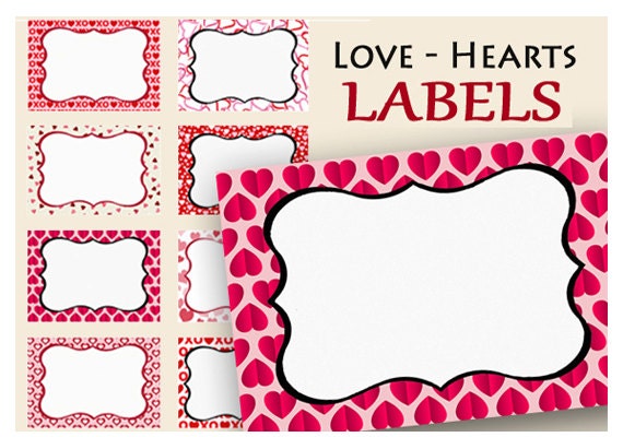 Valentine Name Tags