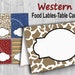Western Tent Cards Digital Place Cards Printable Tent Cards Western ...