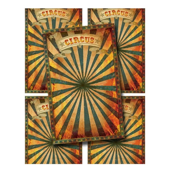 Vintage Circus Tag - Etsy
