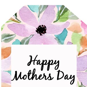 Floral Mothers Day Tags, Printable Gift Tags, Digital Tags, Instant ...