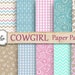 Cowgirl Paper Digital Scrapbook Paper, Pink Bandanna, Country Western ...