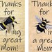 Mothers Day 'bee' Tags Digital Download Printable - Etsy