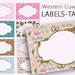 Cowgirl Labels, Printable Name Tags, Western Party, Southwestern Labels ...