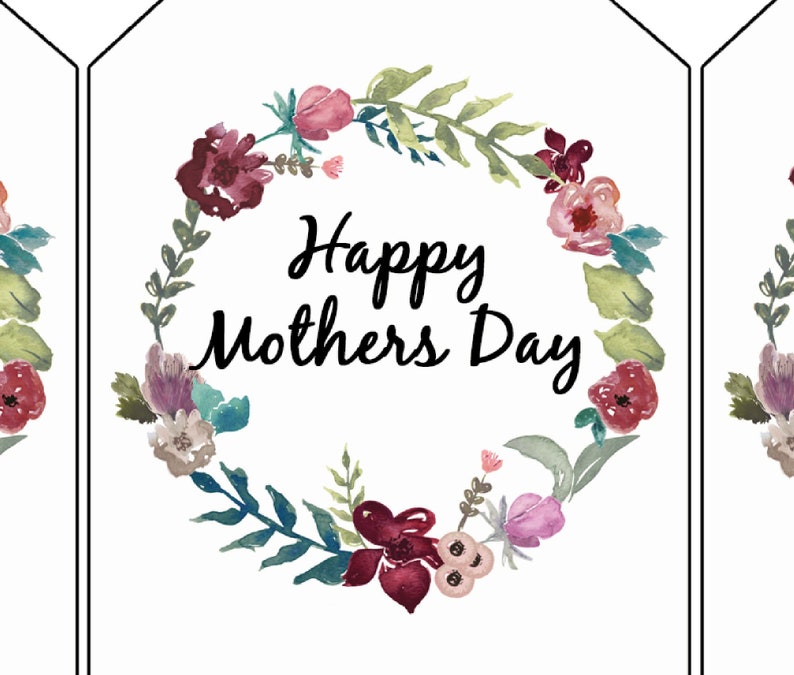 Mothers Day Tags Editable & Printable Gift Tags Digital - Etsy