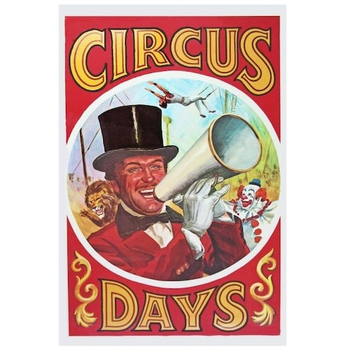 Circus Vintage Posters Printable Clown Party Decoration - Etsy