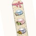 Tea Party Bookmarks Digital Tea Party Favors, Vintage Tea Cups ...