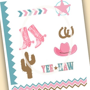 Western Cowgirl Paper, Clip-art Digital Paper, Scrapbook Clip Art ...