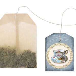 Tea Bag Tags, Vintage Party Favors, Digital Download, Printable Gift ...