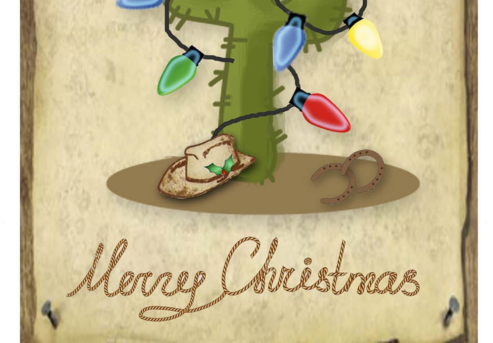Western Christmas Tree Tags, Digital Holiday Gift Tags, Country Western ...