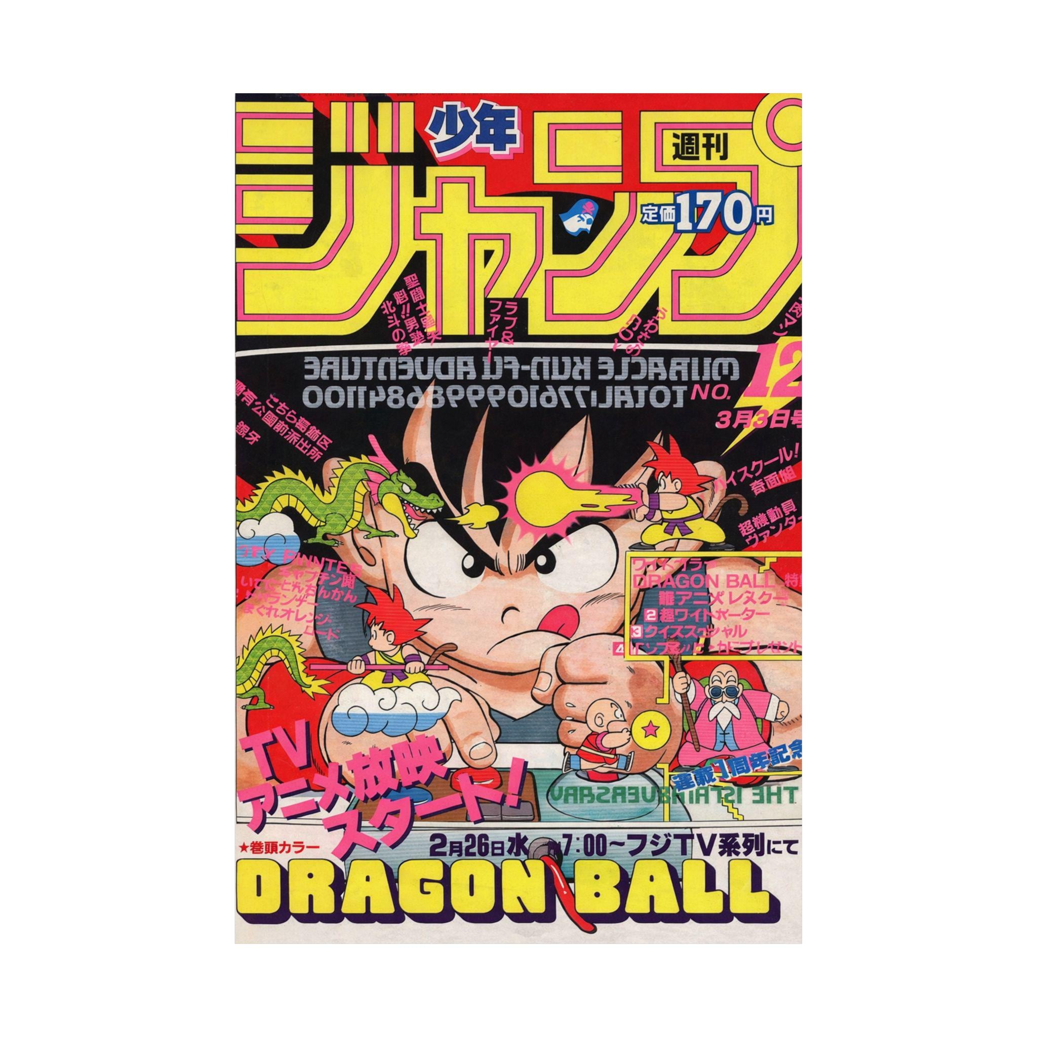Dragon Ball Poster Goku | Matte Vertical Poster Retro Anime Manga - Etsy