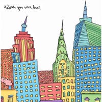 Hand Drawn Townhomes - Etsy
