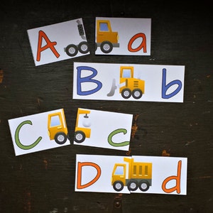 Educational Center Game Alphabet Upper and Lowercase Letter - Etsy