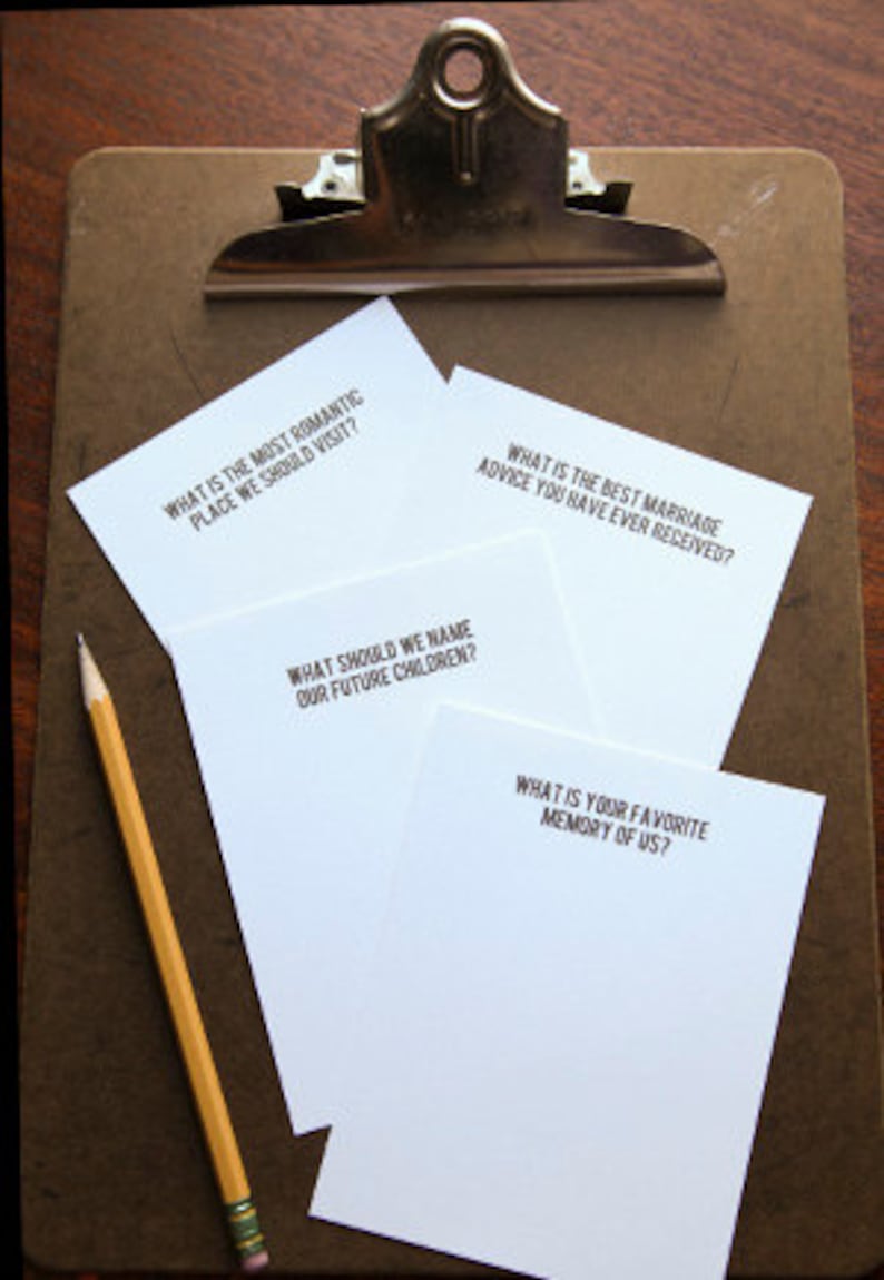 DIY Wedding Reception Conversational Questions Starters Cards | Etsy