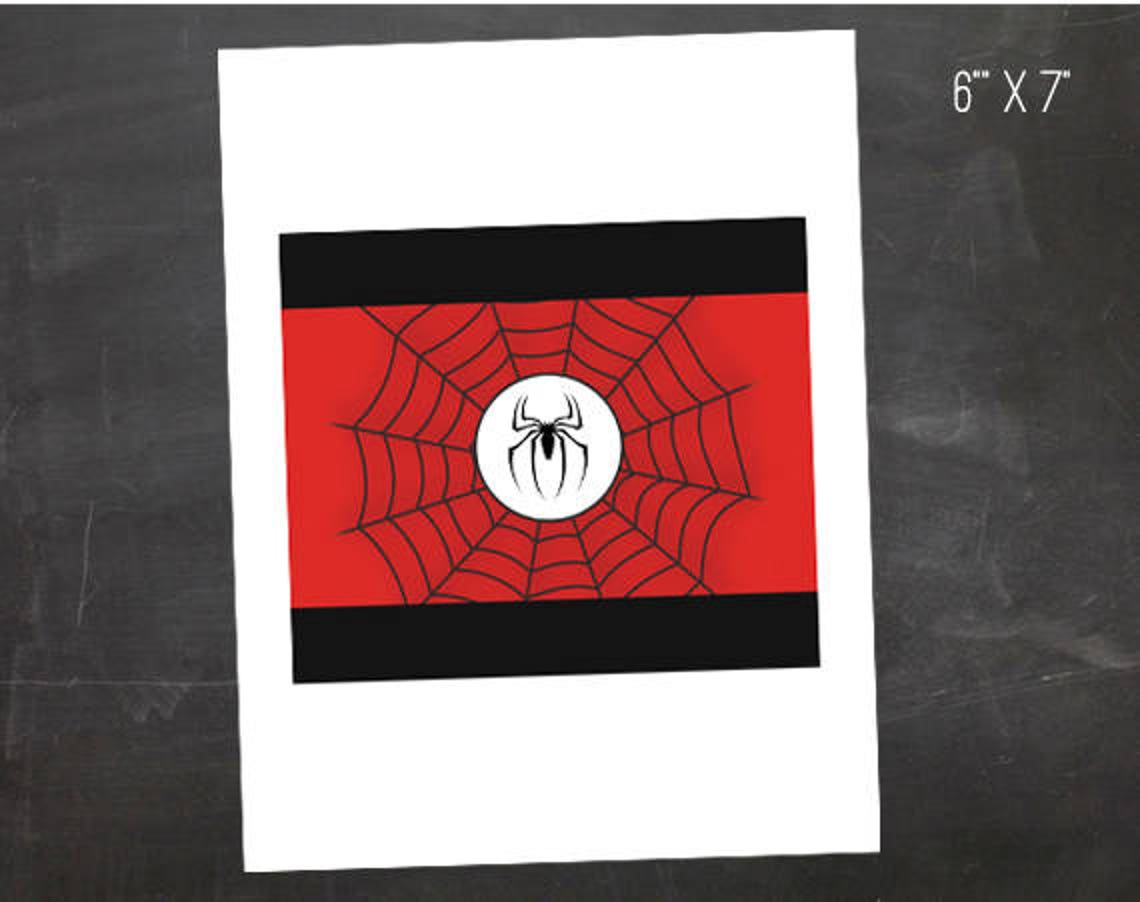 Spider Web Spider Shooter Silly String Label - Etsy