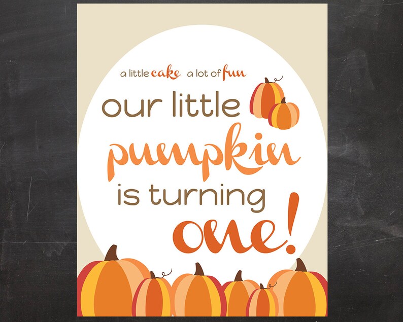 Our Little Pumpkin Sign Printable, Pumpkin Patch Birthday, Our Little ...