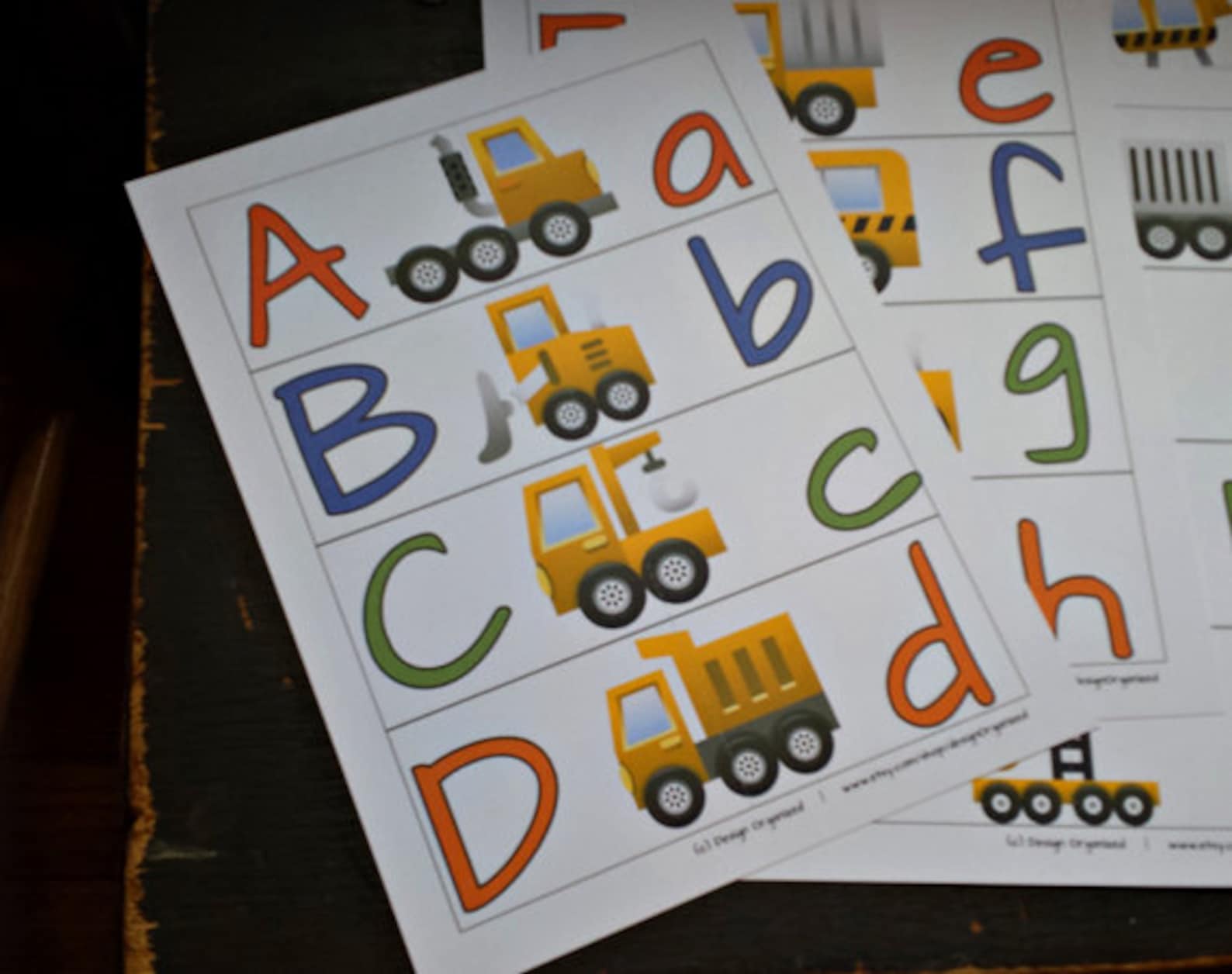Educational Center Game Alphabet Upper and Lowercase Letter - Etsy