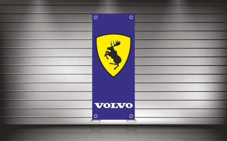 Volvo Logo Vinyl Banner - Garage, Office, Showroom Decor - Etsy